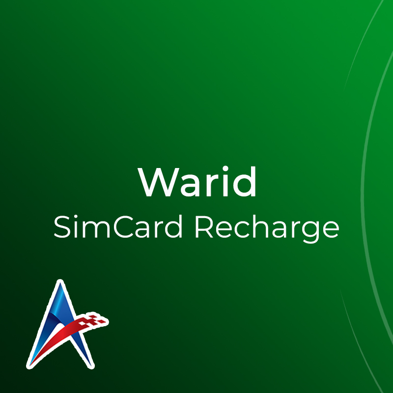 شارژ سیم کارت Warid پاکستان - دیجیتال بکس